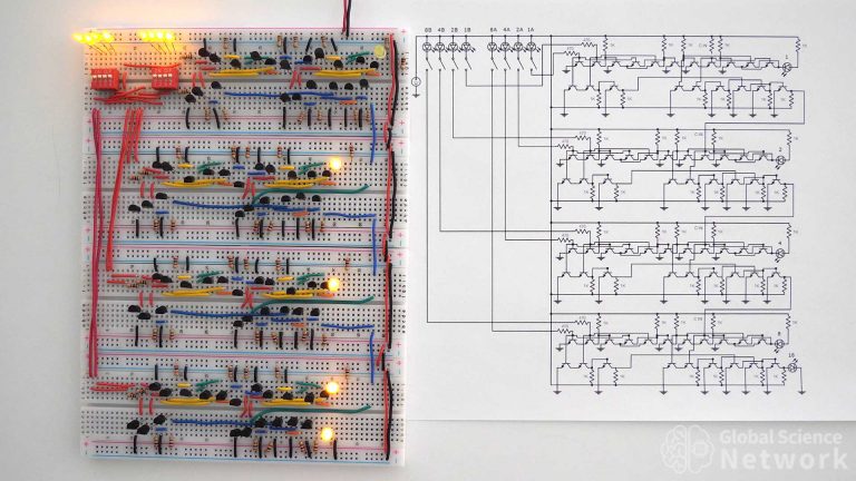 4 Bit Calculator | Built Using Individual Transistors