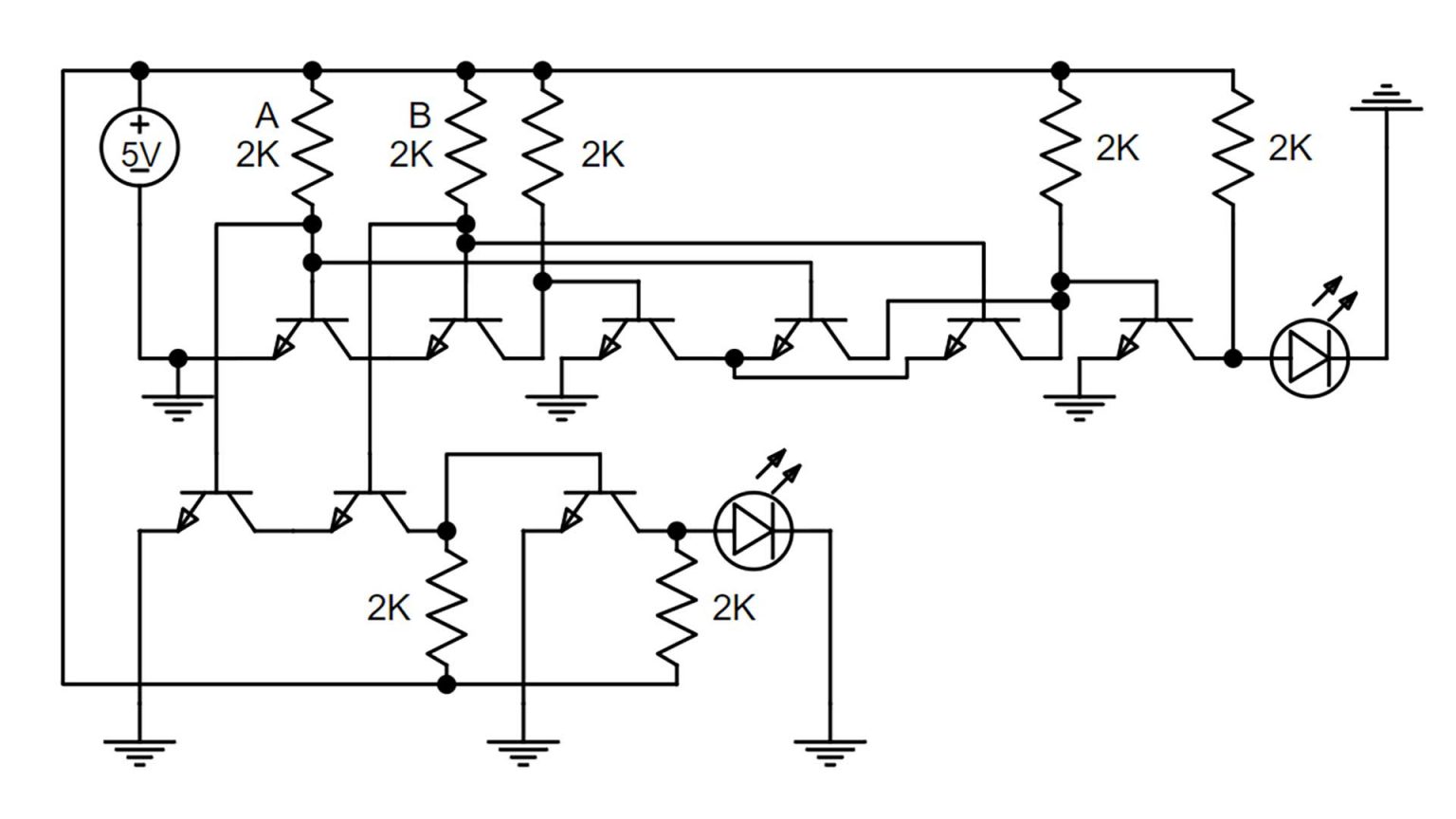 Half Adder | Logic Gates Built with Transistors Half Adder | Logic Gates Built with Transistors