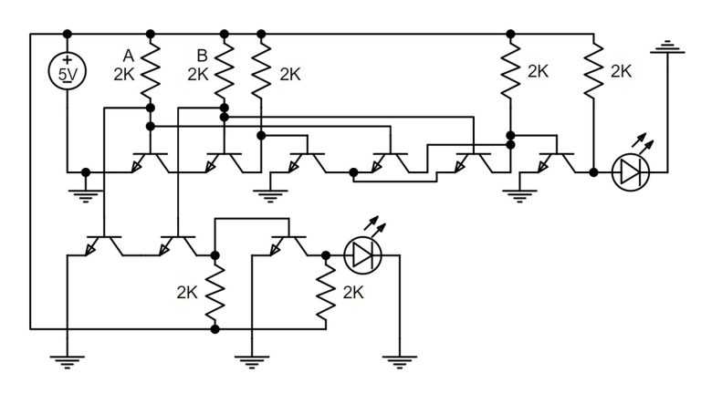 Half Adder | Logic Gates Built with Transistors Half Adder | Logic Gates Built with Transistors