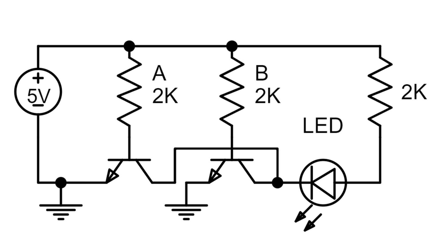 OR Gate | Examples Built Using Individual Transistors