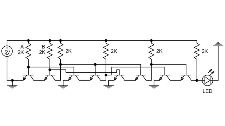 XOR Gate, Exclusive OR Gate | Built with Transistors